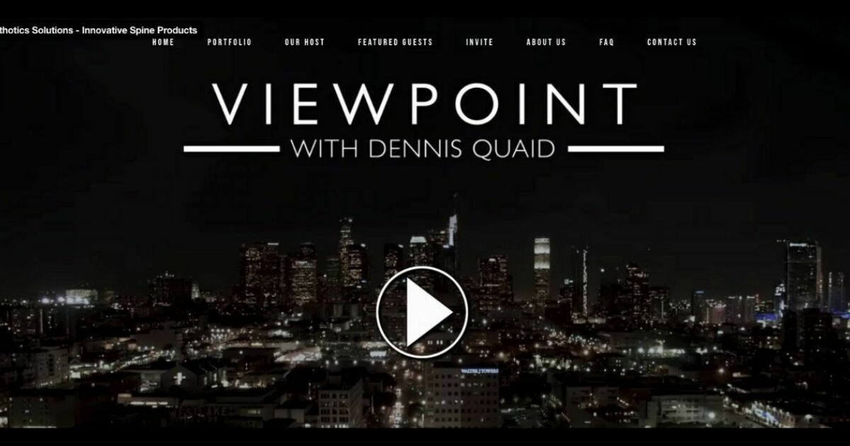 Spinal Technology | Viewpoint with Dennis Quaid