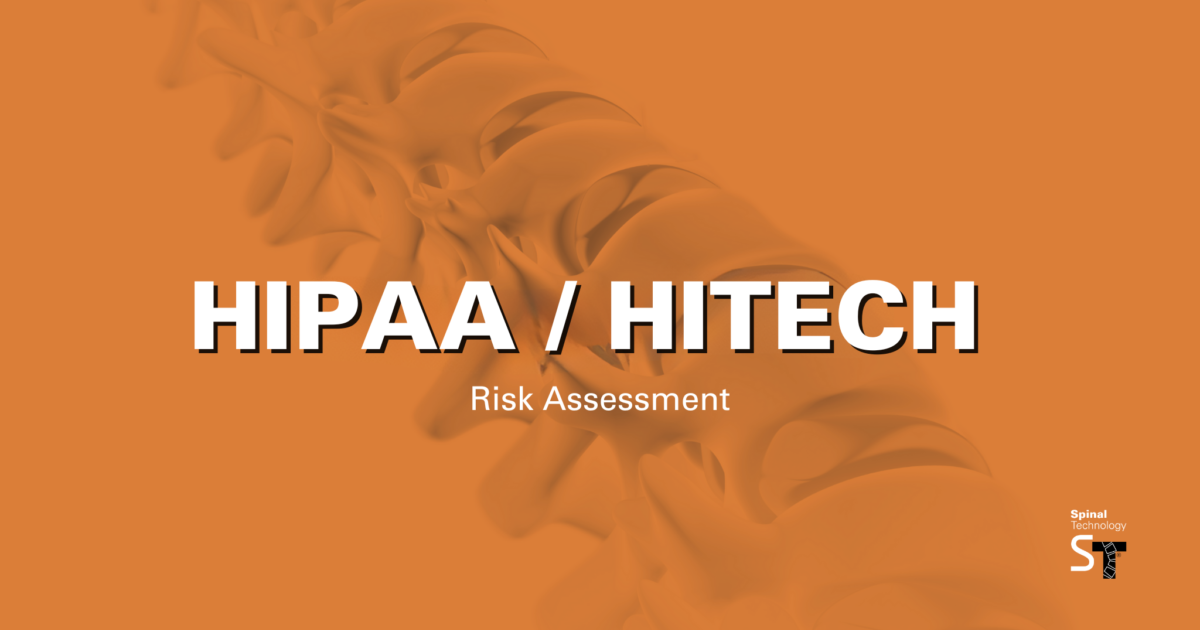 Spinal Technology | HIPAA/HITECH Assessment